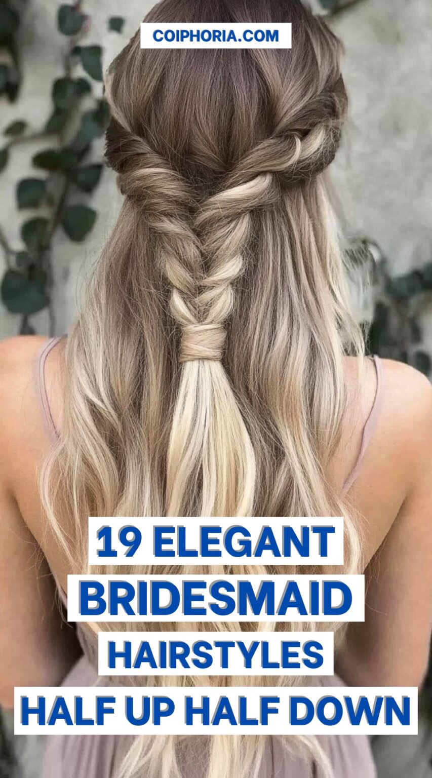 19 Elegant Bridesmaid Hairstyles Half Up Half Down: Elegant Ideas for a ...