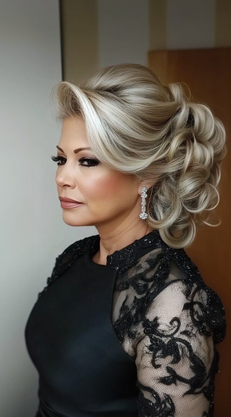 24 Flattering Wedding Hairstyles for Women Over 50: Radiant Ideas You ...